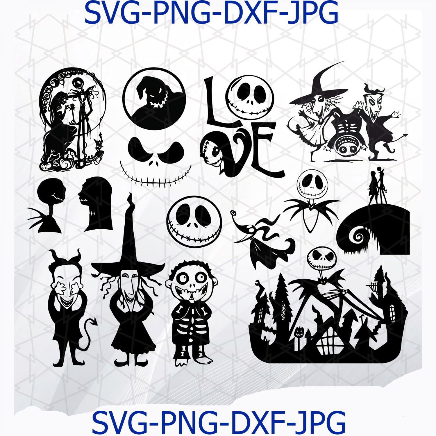 Nightmare Before Christmas SVG files