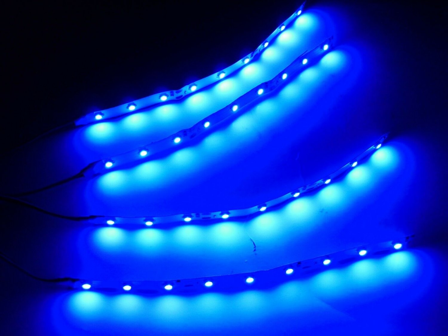 6" RC Blue Underbody Underglow LED Strip Lights Superbright FPV ...