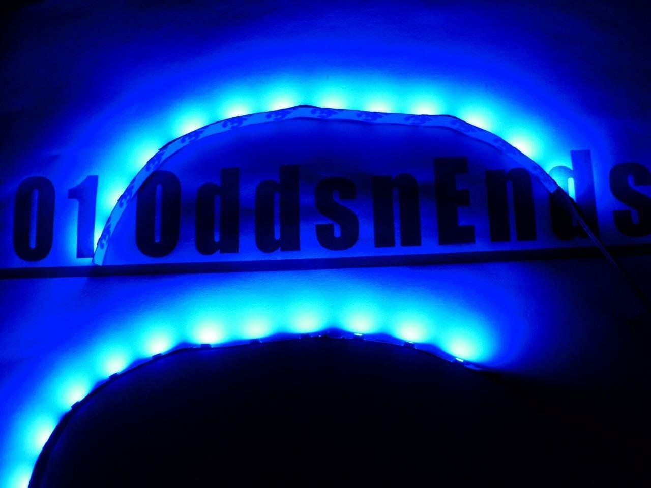 RC Blue 8" 3528 LED Strip Lights Superbright FPV Quadcopter Plane Semi ...