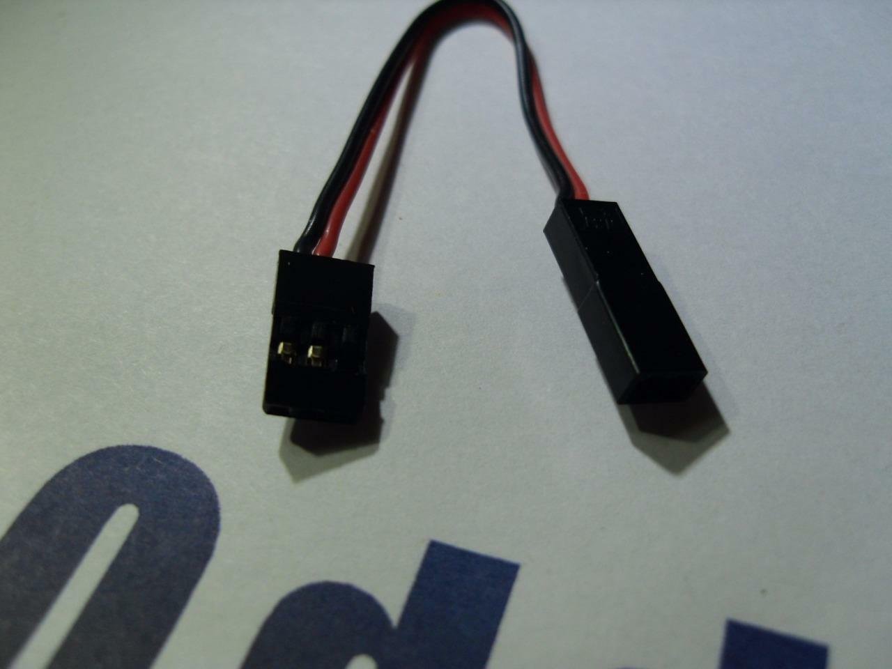 JST Female to Futaba/JR Male Servo Connector Adapter 125mm RC Plane ...