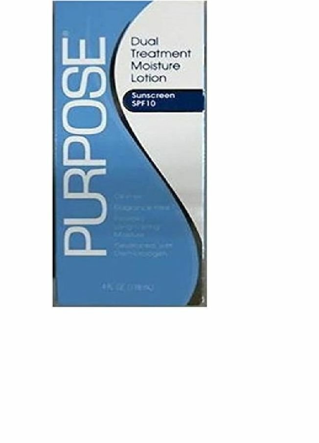 Purpose Dual Treatment Moisture Lotion with SPF 10-- 4 oz