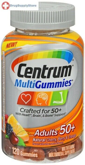 Centrum MultiGummies Adult MultiVitamin for 50+ Adults 120ct