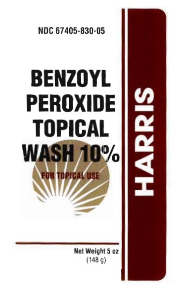 Harris Benzoyl Peroxide Topical Wash 10% 5 Fl Oz For the Treatment of Acne