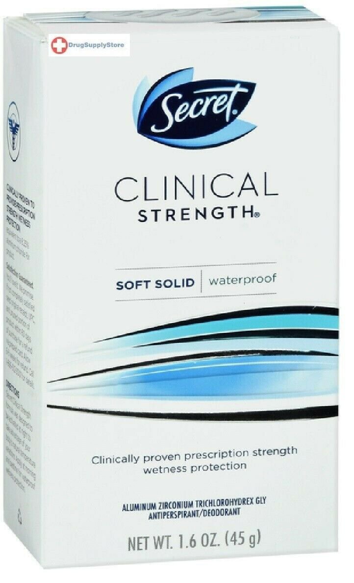 Secret Clinical Strength Soft Solid Antiperspirant Waterproof Deodorant ...