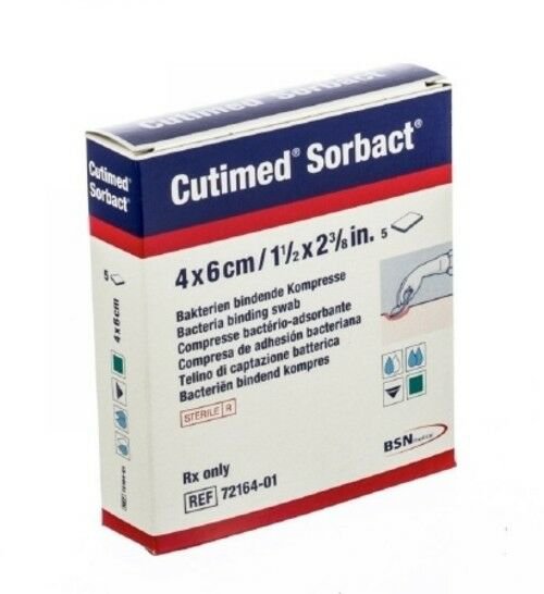 McK Cutimed Sorbact Impregnated Dressing 1.6 X 2.4 Inch - Box of 5