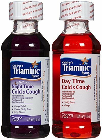 Triaminic Daytime/Nighttime Cold & Cough Combo Pack-Cherry/Grape, 8 oz