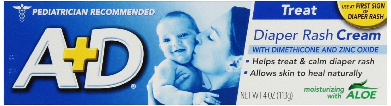 A&D Medicated Diaper Rash Cream With Aloe - 1.5 Oz