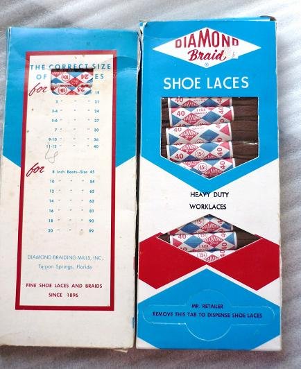 Lot of Diamond Braid Shoe Laces Heavy Duty Brown 40 inch 2 Dozen Pairs