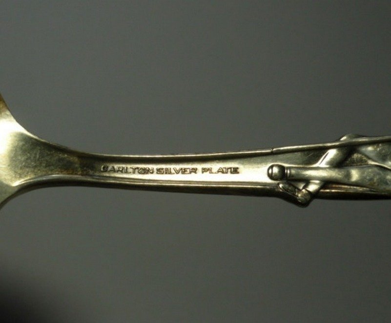 Planters Peanuts Slotted Serving Spoon Vintage Carlton Silver Plate Mr ...