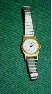 Sharp Quartz Ladies Watch Stainless Steel and Gold Estate Find Vintage