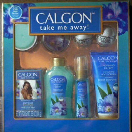 Calgon Morning Glory Scent Bath n Body Gift Set Body wash NIP