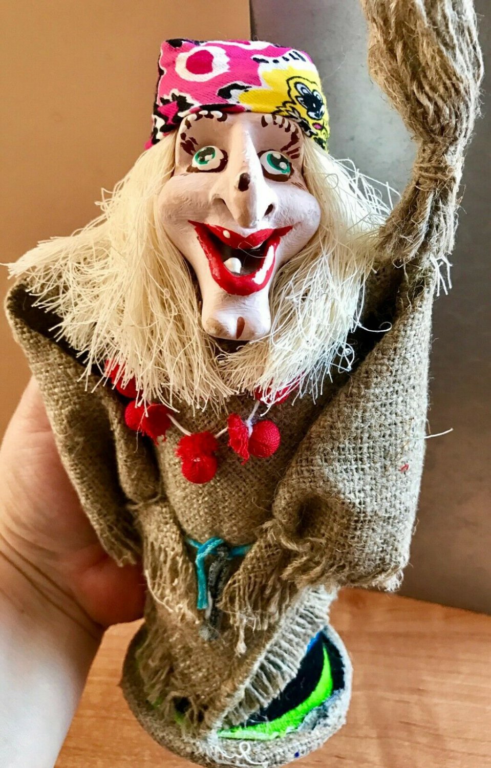 Baba Yaga figurine Russian folklore Witch toy handmade Russia