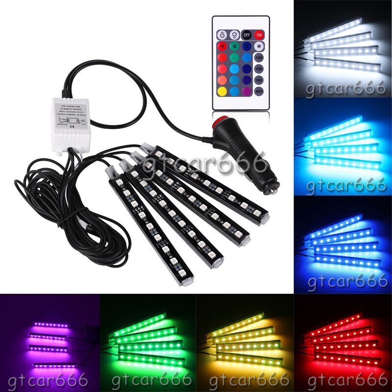 Under Dash Footwell LED Interior Light Kit for All Cars Accent Light ...