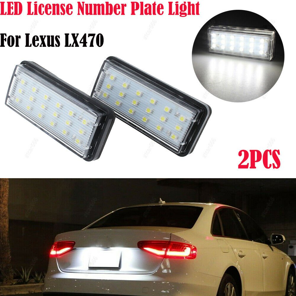 2Pcs 18 LED License Plate Number Light Car Lamp For Toyota J100 J120 ...