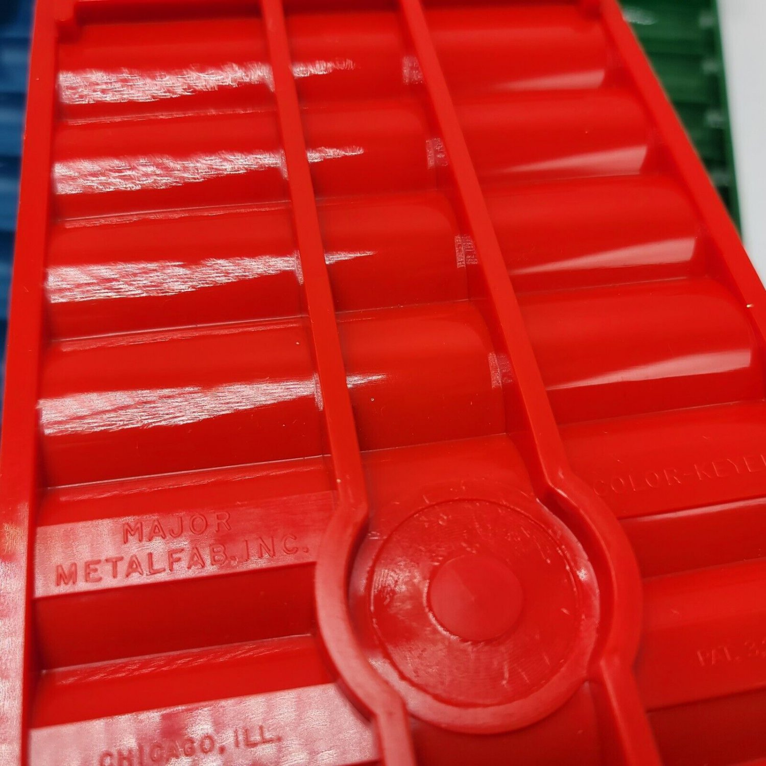 Metalfab Plastic Bank Coin Tray Lot 3 Penny Nickel Dime Banker Roll Holder