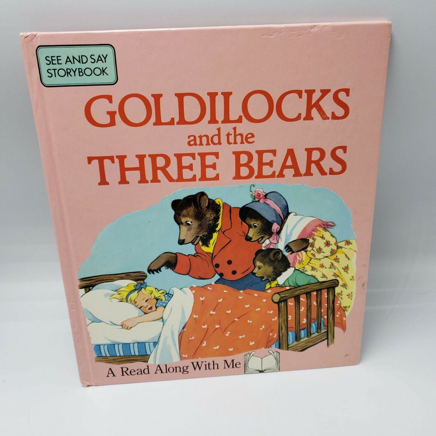 Goldilocks Three Bears See Say Storybook HC Rebus Read Along 1985 Large ...