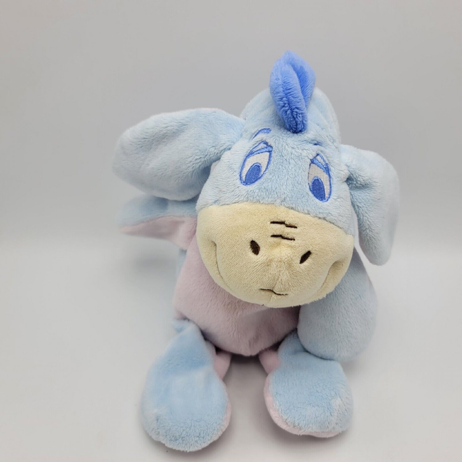 Disney Store Baby Eeyore Plush Rattle Crinkle 12” Sensory Lovey