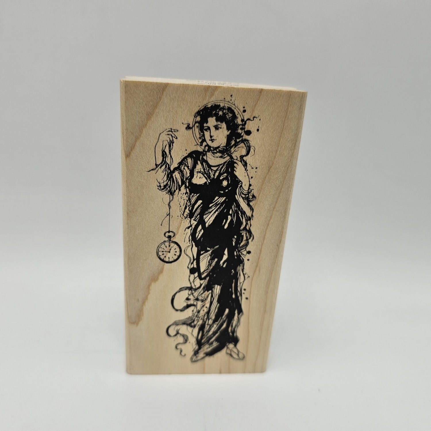Acey Deucy SYBIL Rubber Stamp goddess greek time prophet feminism woman