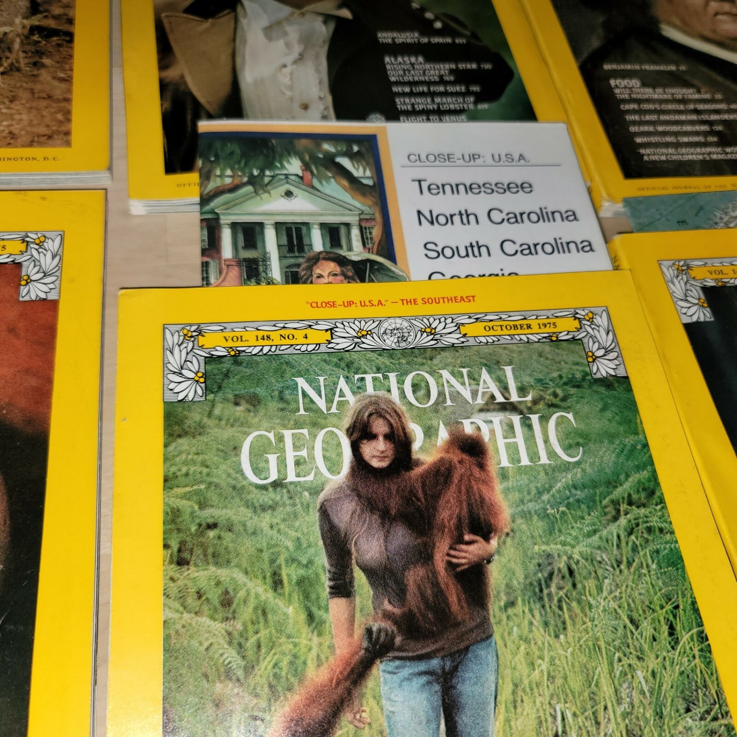 National Geographic Magazine 1975 Full Year 12 Inserts Monthly Shark ...