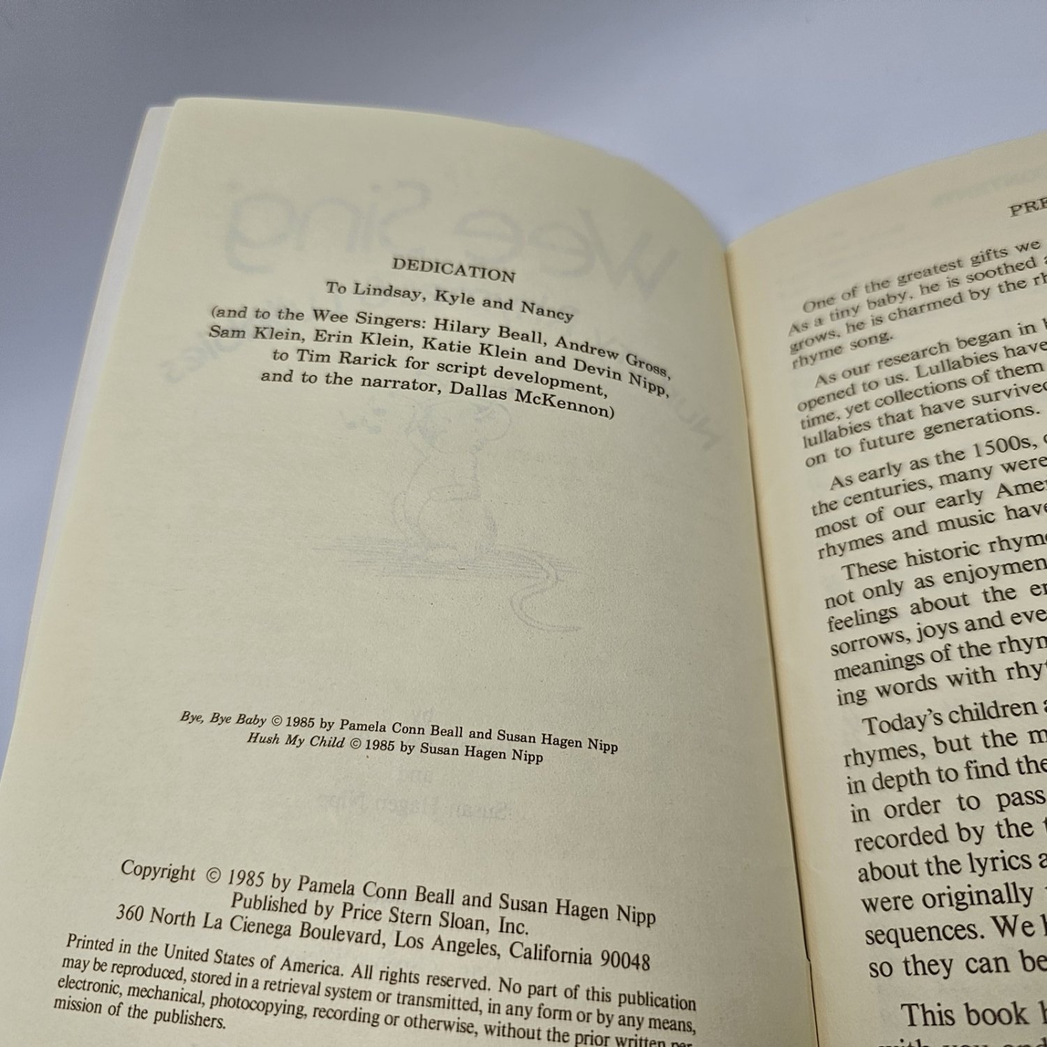 Wee Sing Nursery Rhymes Lullabies Cassette Tape Book Music 1985 Baby ...