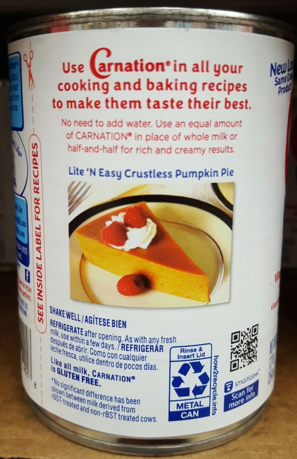 Nestle Carnation Evaporated Low Fat 2% Milk - 12 Fl Oz Each - ( 9 Pack ...