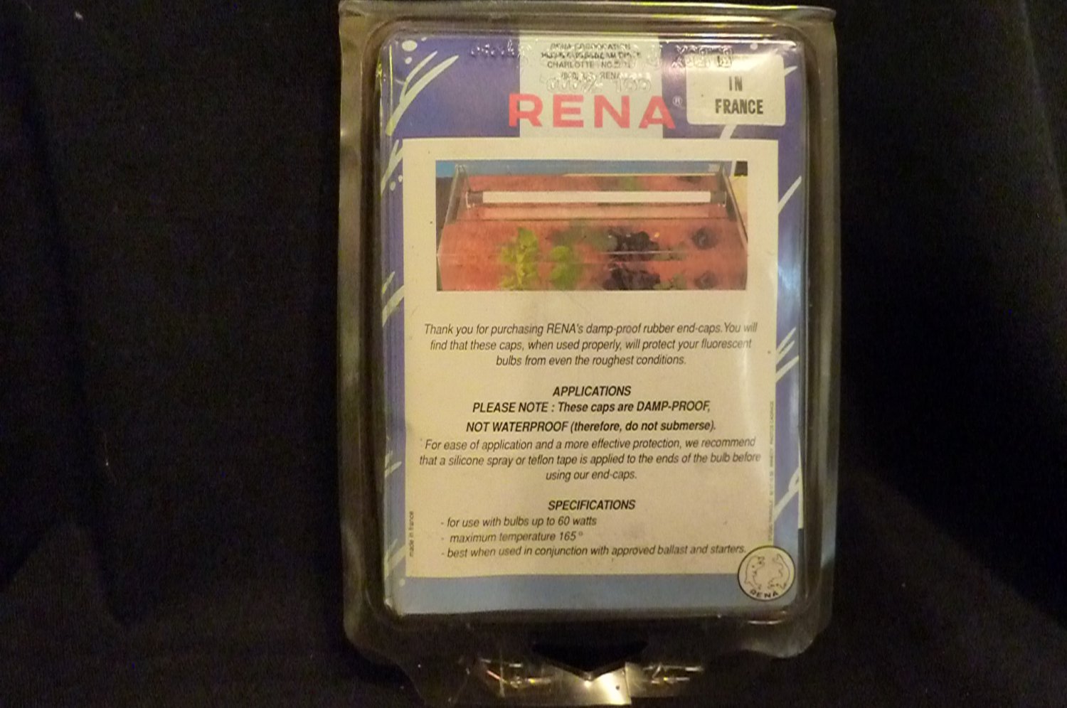 Rena Damp-Proof Rubber End Caps for Fluorescent Bulbs