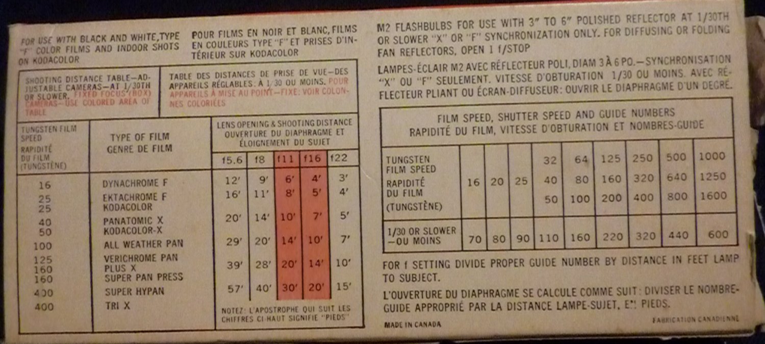 Vintage GE M2 Flashbulbs (Black and White) New in Box