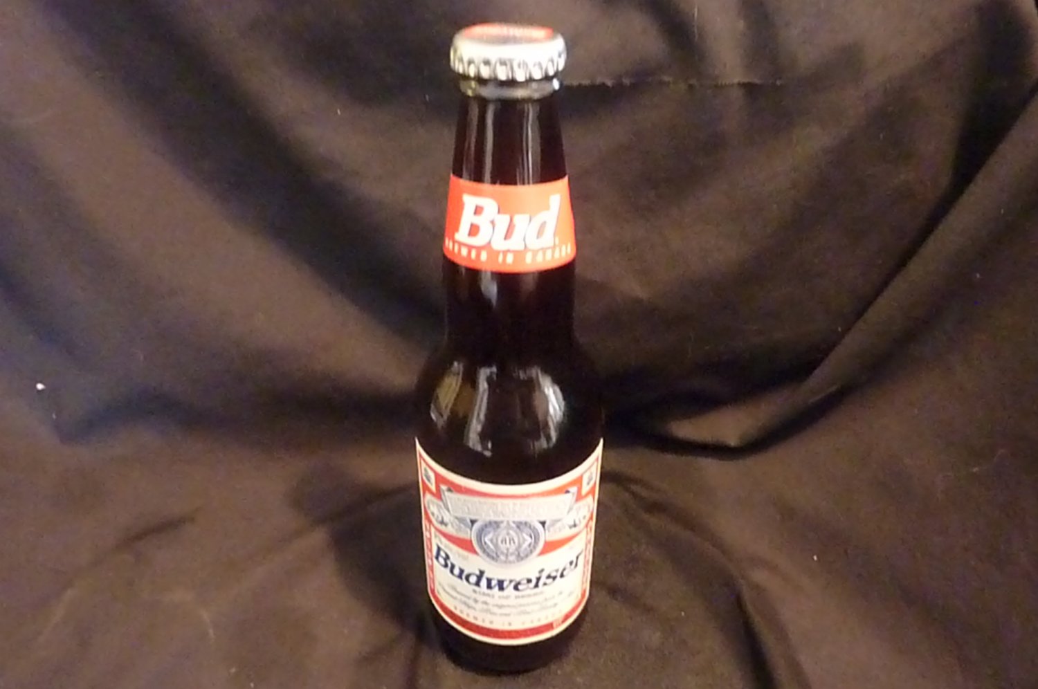 Budweiser 341 ml Beer Bottle 1997 with Cap