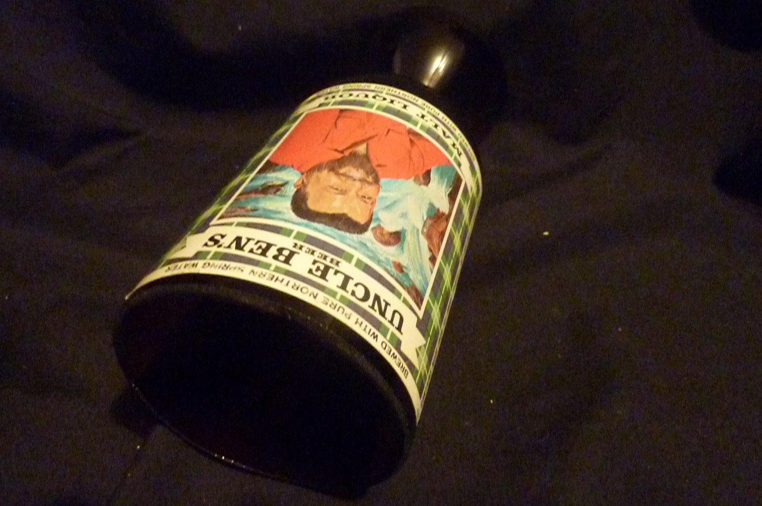 Uncle Ben's Beer Glass - Made from 12 oz. bottle