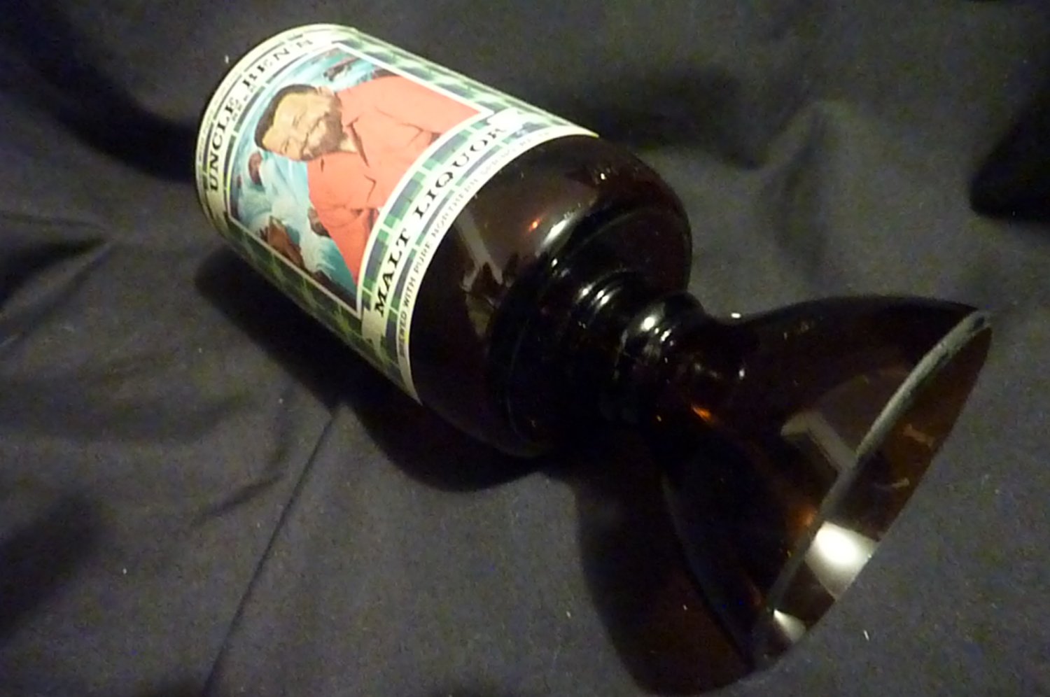 Uncle Ben's Beer Glass - Made from 12 oz. bottle