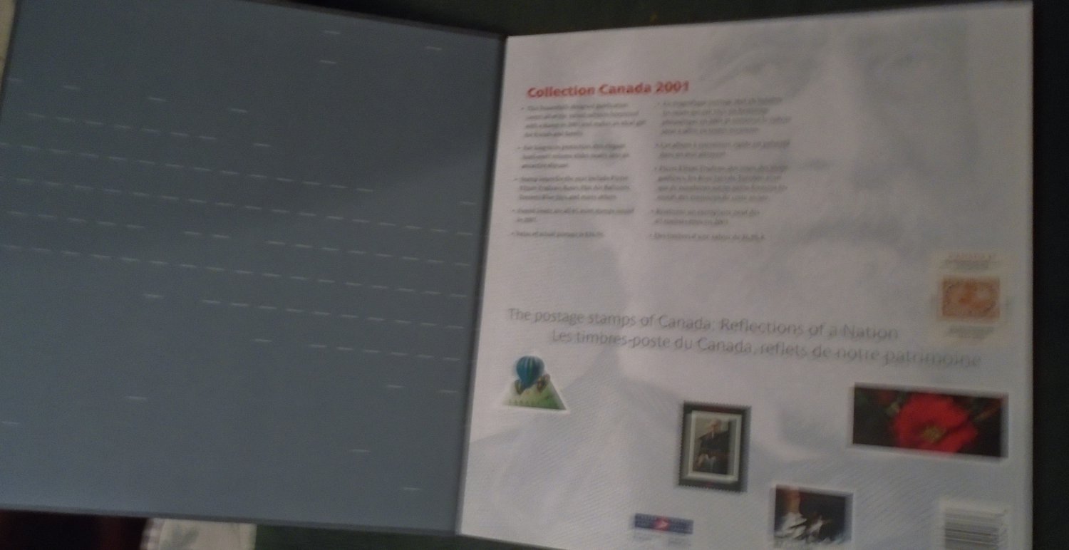 Collection Canada 2001 - Canada Post Annual Stamps Souvenir Book