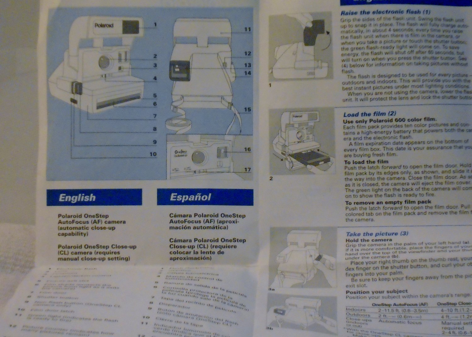 Polaroid One Step Auto Focus manual