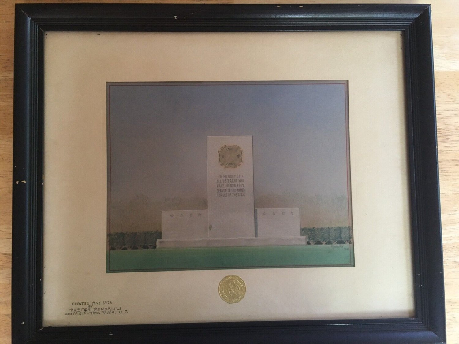Master Memorial Erected May 1978