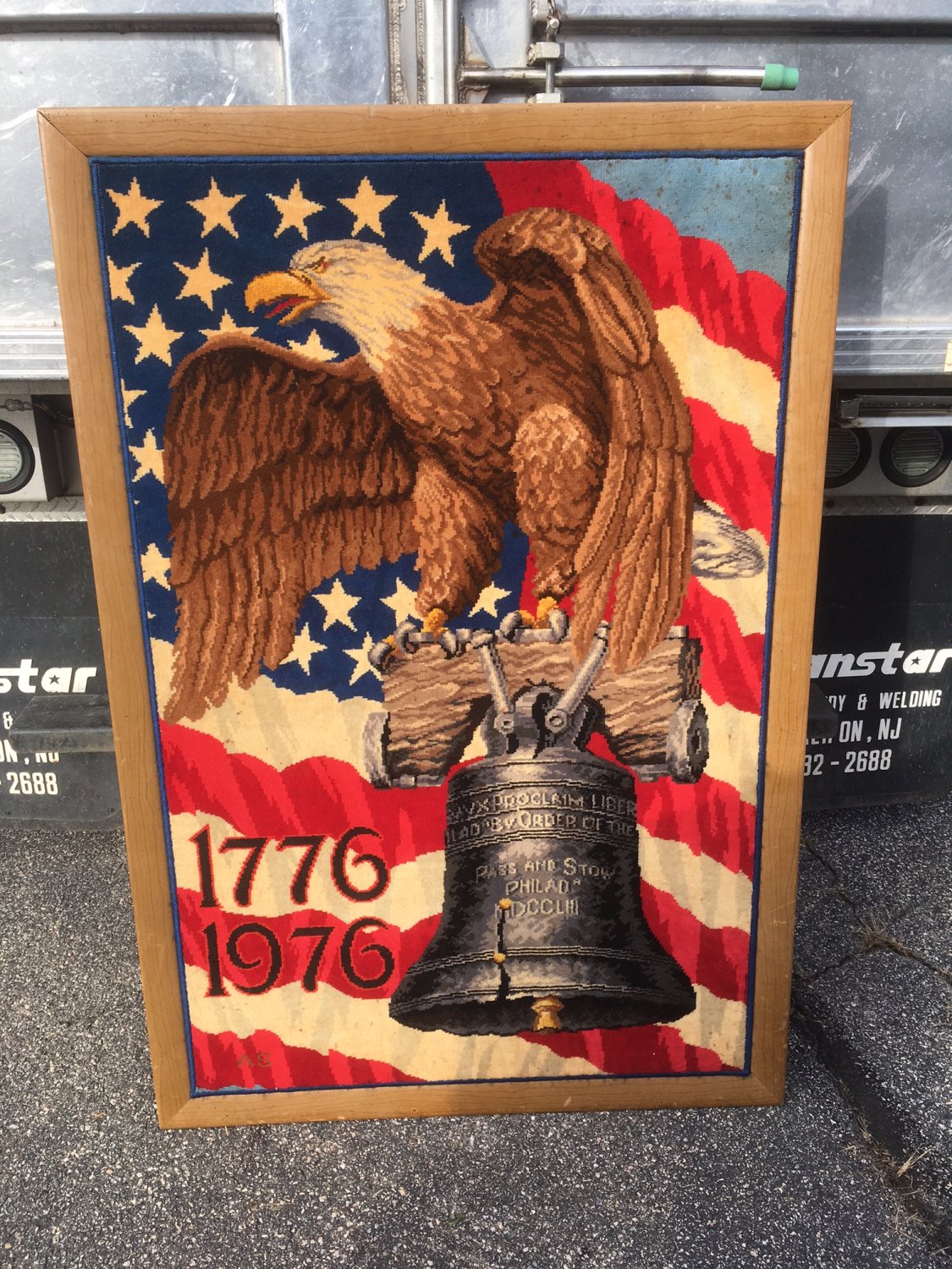 Bicentennial 1776-1976 Wall Mounted Rug