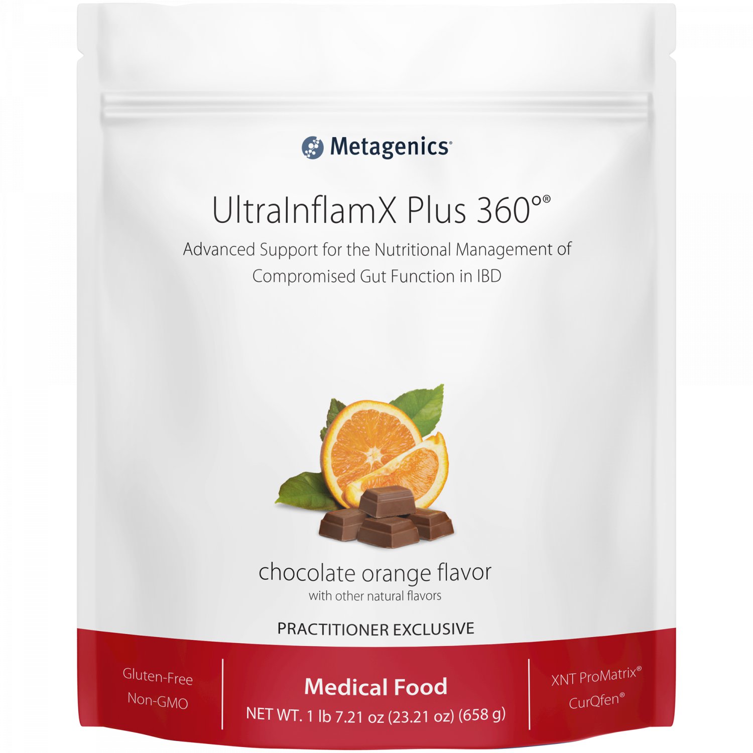 Metagenics UltraInflamX Plus 360 Chocolate Orange 14 servings - 14 B ...