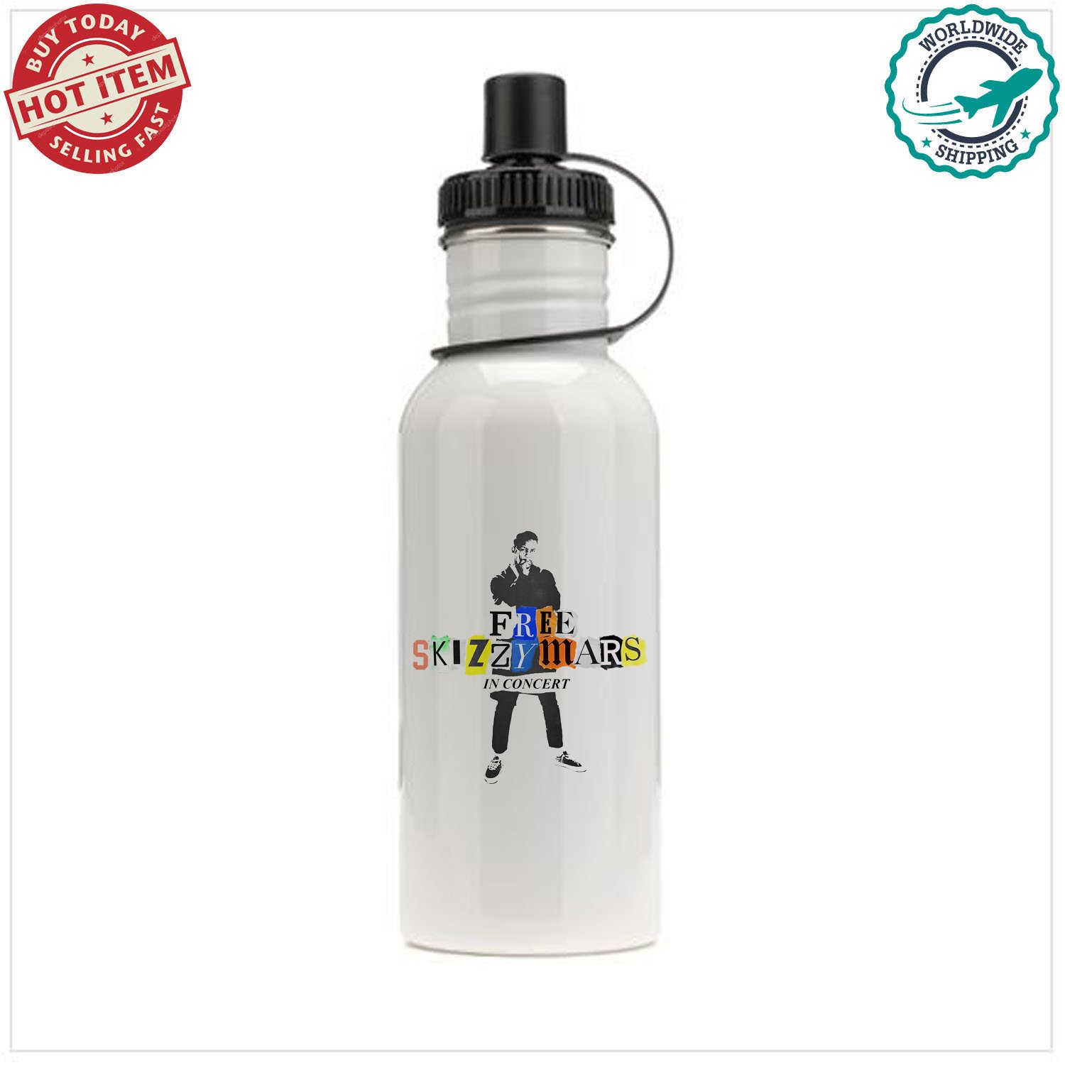 NEW SKIZZY MARS TOUR Concert Album Sports School Bottle