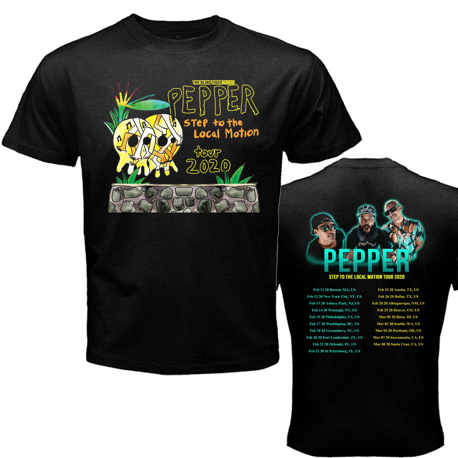 PEPPER - STEP TO THE LOCAL MOTION TOUR 2020 T-Shirt adult S-5XL Youth ...