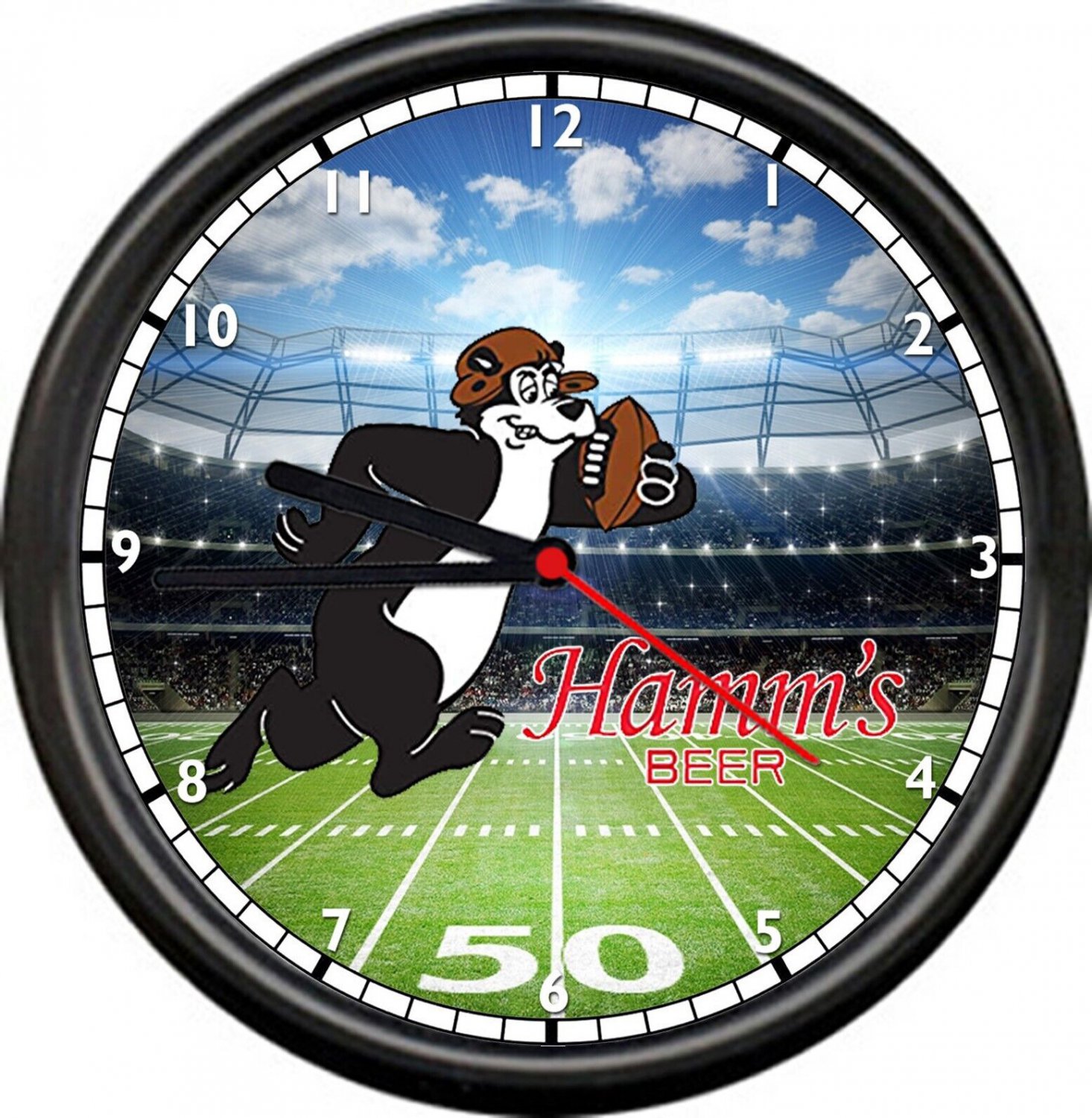 Hamm's Hamms Beer Bear Football Player Fall Bar Tavern Season Sign Wall ...