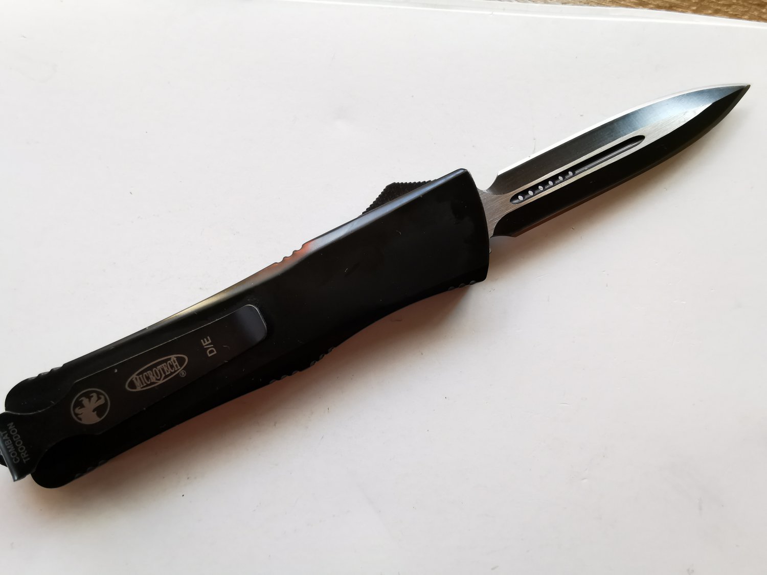 Microtech Combat Troodon OTF Out the Front Double Action Dagger Knife