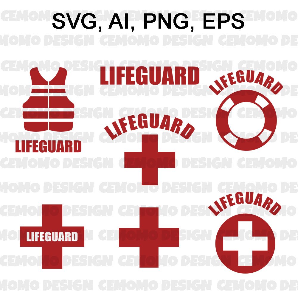 Lifeguard SVG Bundle | Life Guard Svg Files for Cricut | Red Cross SVG