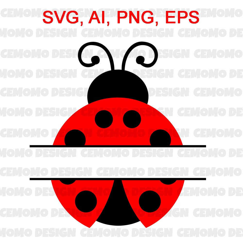 Lady Bug SVG Ladybug SVG ladybug Monogram svg lady bug svg