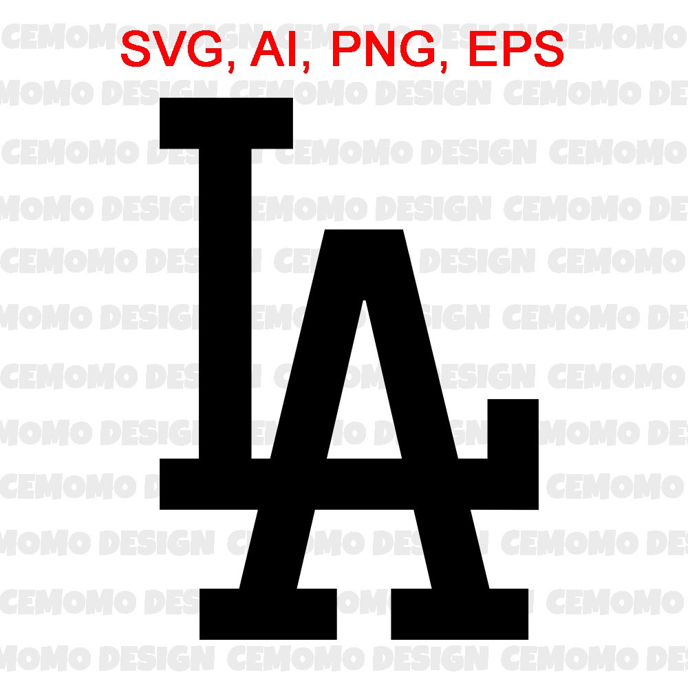 LA SVG Los Angeles SVG LA Dodgers SVG Baseball Dodgers SVG Baseball SVG