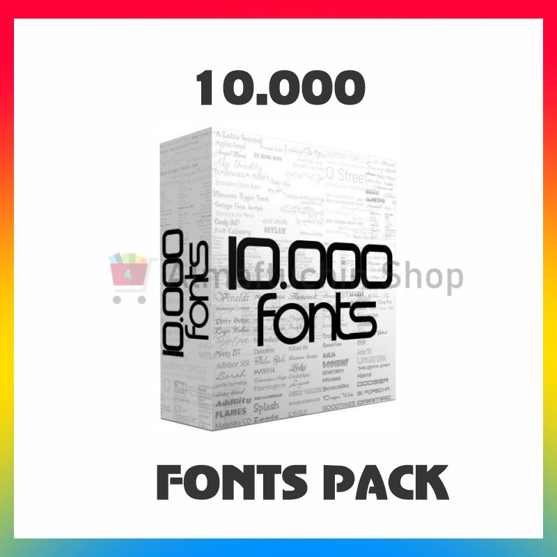 10.000 Fonts Pack Premium