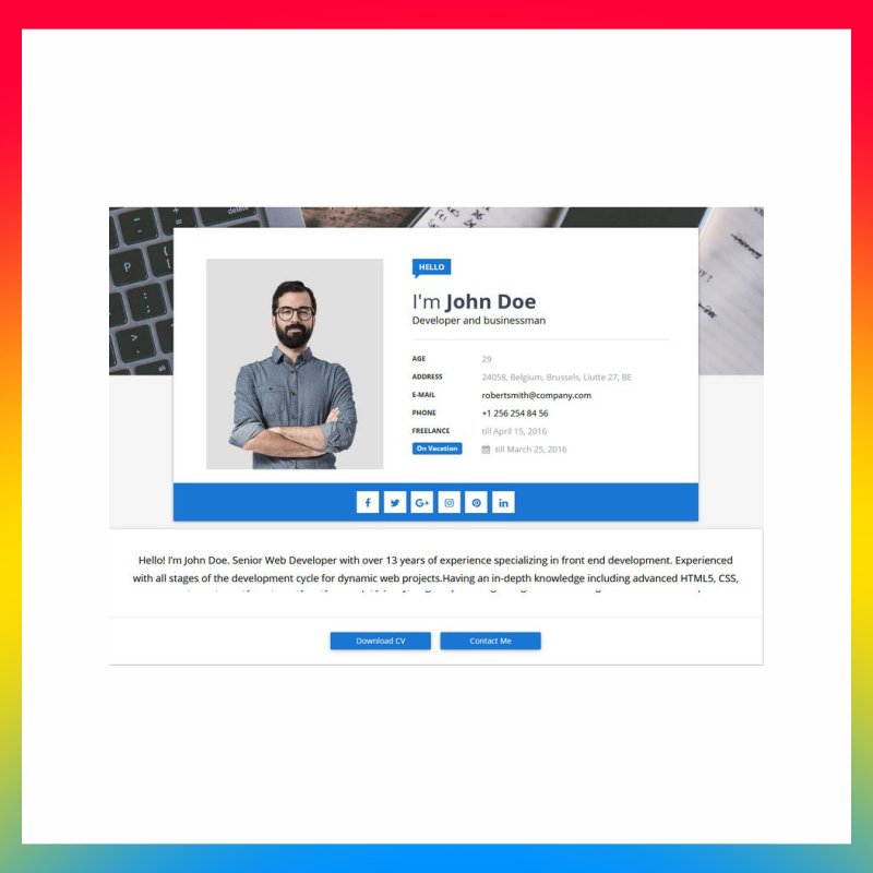 Blogger Template Sora CV Premium