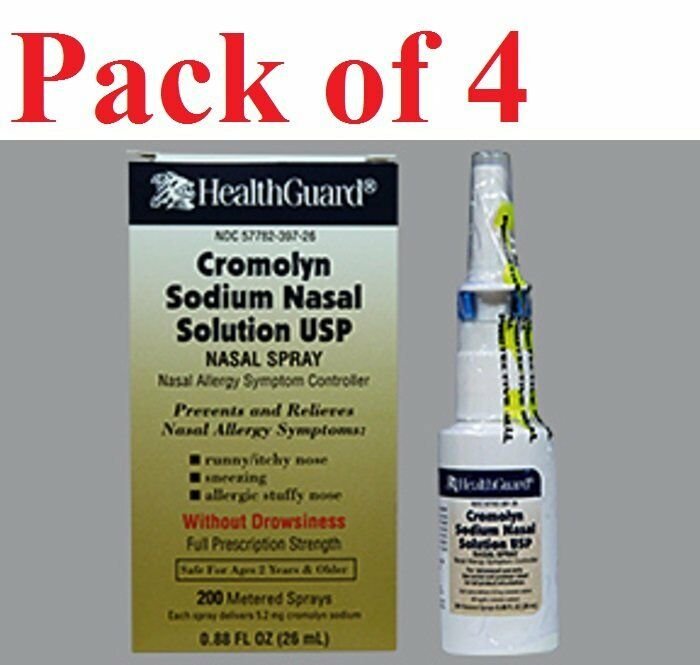 HealthGuard Cromolyn Sodium Nasal Solution Spray 5.2 mg 26 ml (Bulk ...