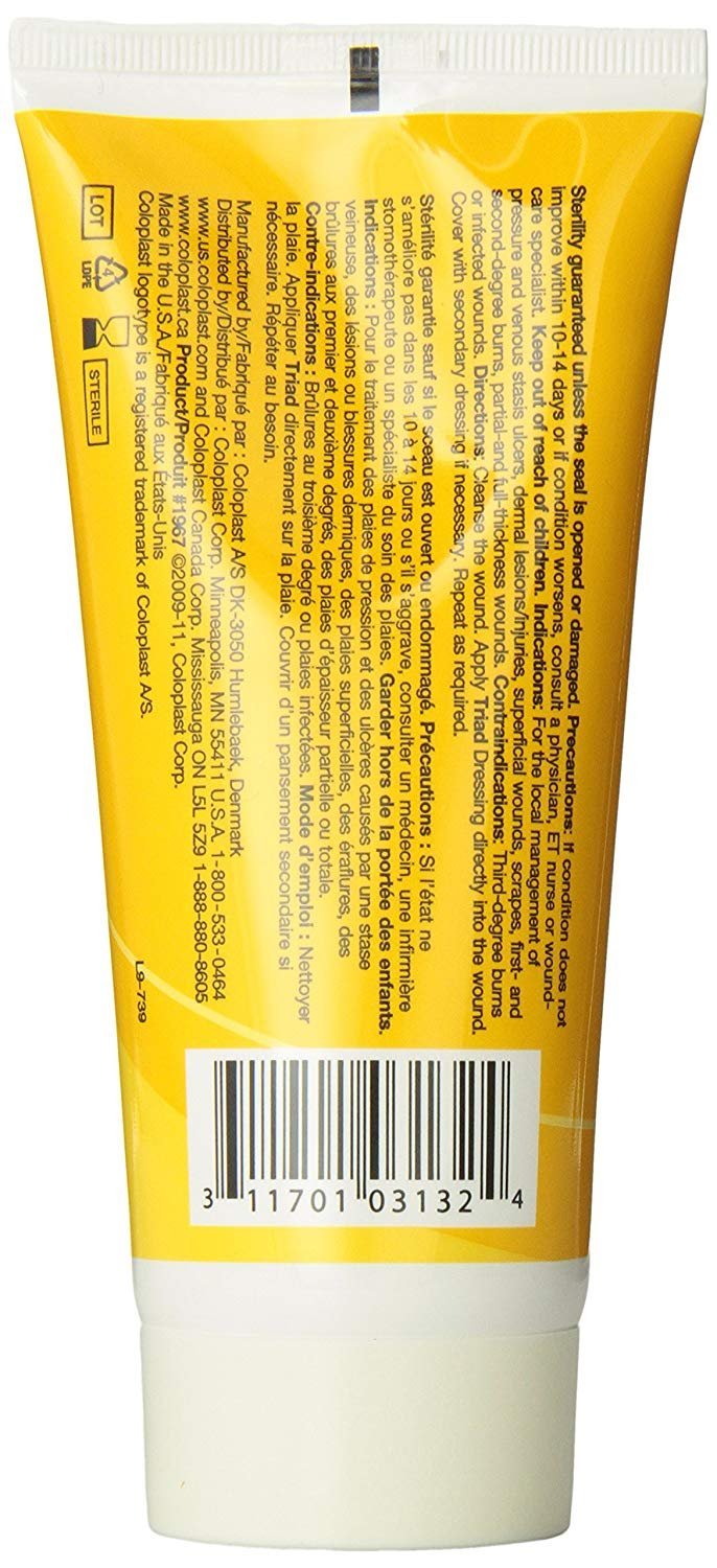 Coloplast Triad Hydrophilic Wound Dressing