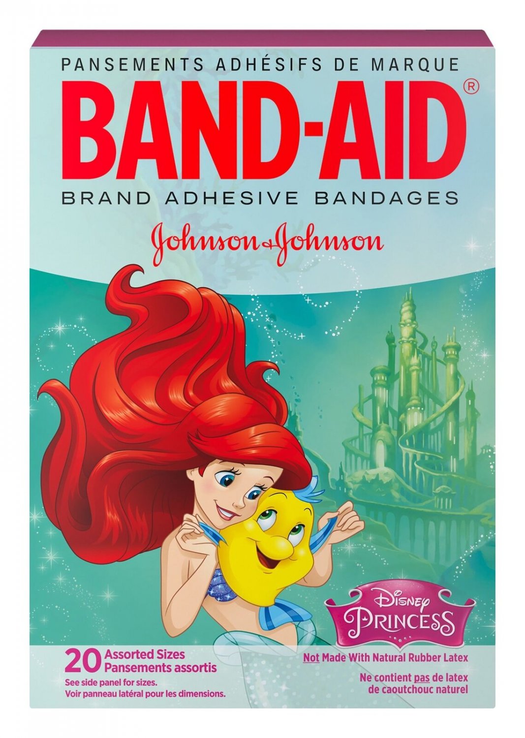 Band-Aid Brand Adhesive Bandages Disney Princesses Assorted Sizes 20 ct ...