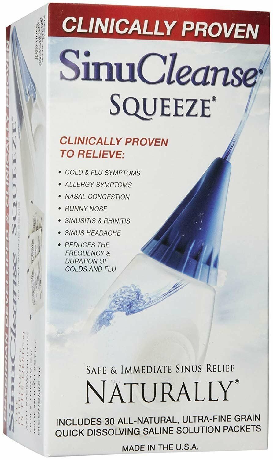 SinuCleanse Squeeze Nasal Wash Bottle Kit 1.0 ea. (Quantity of 4)
