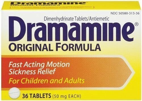Dramamine Original Formula, 36-Count Boxes (Bulk Pack of 3)