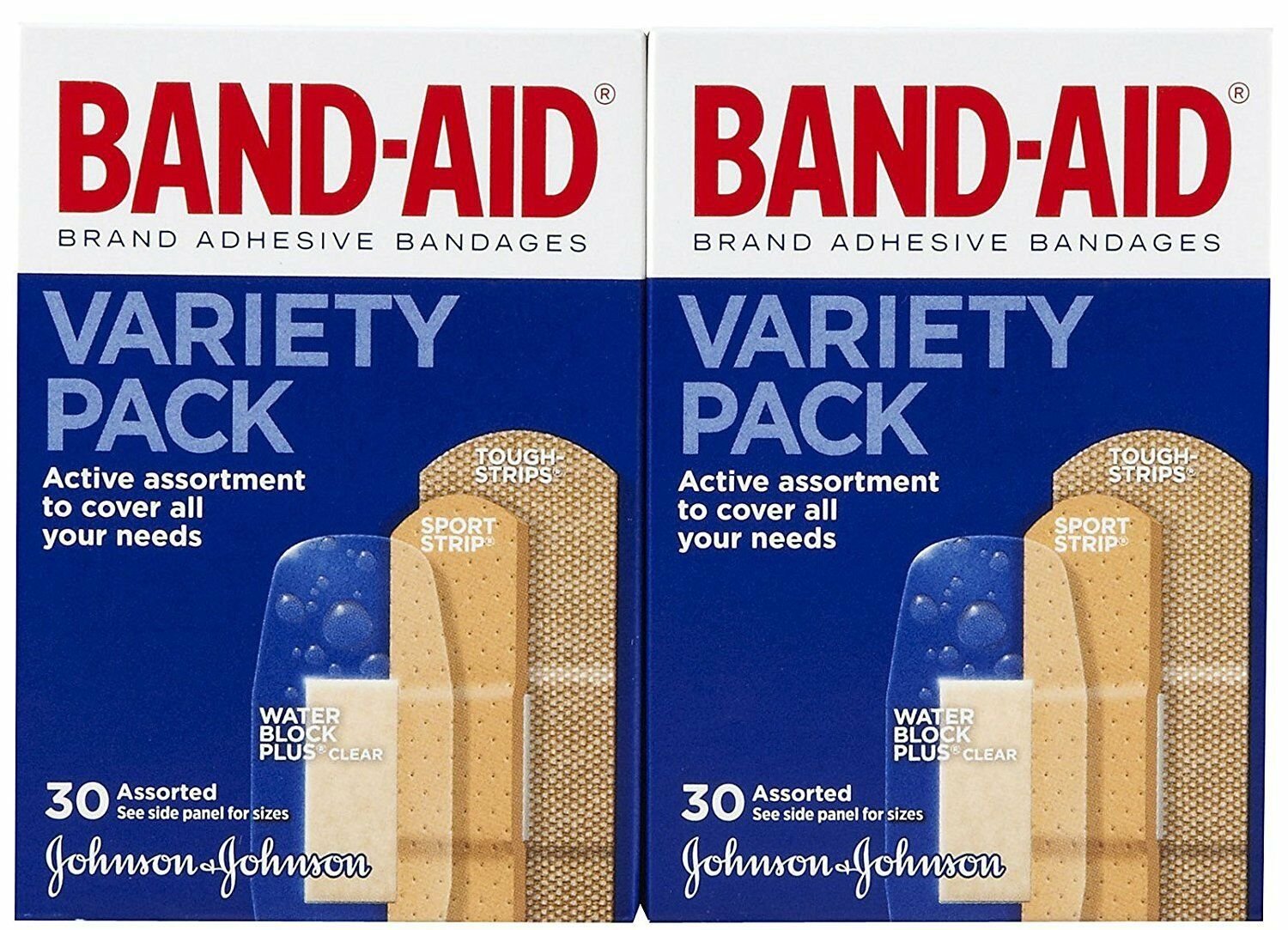 Band-Aid Variety Pack Adhesive Bandages, Assorted Sizes, 2 pk